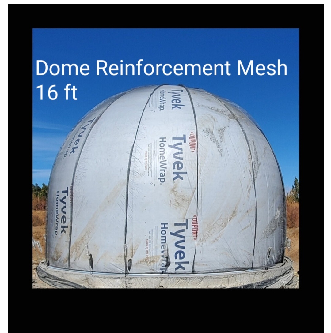16 Foot Diameter • 12 Foot Tall Dome Fiberglass Reinforcement Mesh ...
