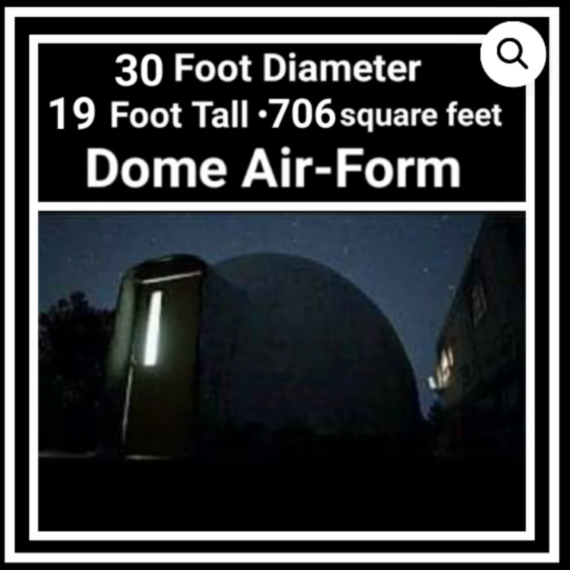 30-ft diameter • 19-ft tall Tyvek Dome Air-Form • 706.86 square ft ...